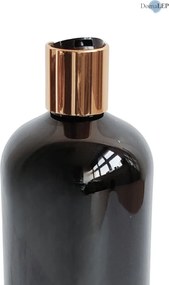 Dávkovač na mýdlo 500 ml černý s černo-zlatým DISC TOP BELA