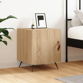 Noční stolek dub sonoma 40 x 40 x 50 cm kompozitní dřevo - Default Title