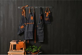 Modro-oranžové zahradnické rukavice Esschert Design Denim