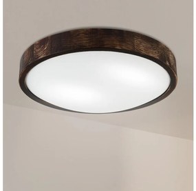 Brilagi - Stropní svítidlo CARVALHO SLIM SMOKEY 2xE27/60W/230V dub pr. 37,5 cm LD.PD-8.2