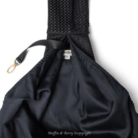 Muffin&Berry Cestovní taška Crossbody pro psy Sawyer černá Velikost: S