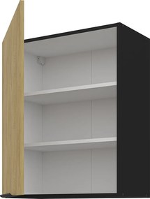 Kuchyňská linka CREMONA cc | 260 cm | UNI dvířka | černá/cremona