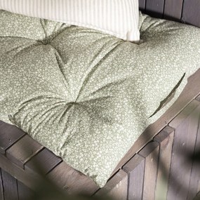 IB LAURSEN Bavlněná matrace Sofie Green/Natural 50 x 100 cm, zelená barva, textil