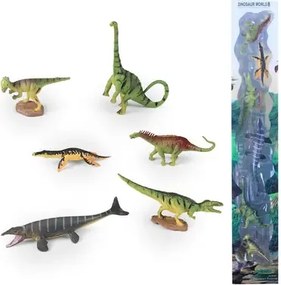 RAPPA Sada dinosaurů v krabičce / Figurky / 6 ks / tvrdá guma / cca 6-