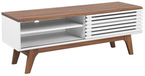 Televizní stolek bílý / dřevěný TOLEDO Beliani