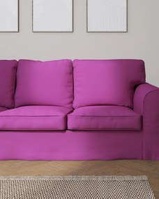 Potah na pohovku IKEA  Ektorp 3-místná, rozkládací STARÝ MODEL PIXBO barva růžová látka pletený vzor