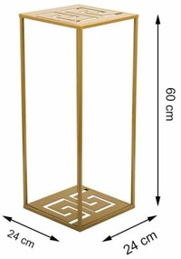 Stojan na květiny 60x24 cm zlatá