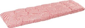 Bellatex Sedák na lavici prošívaný Kostička Červená rozměr 40x120 cm