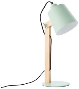 Brilliant 92716/04 Stolní lampa SWIVEL zelená + dřevo