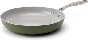 Elmich Nepřilnavá keramická pánev Zen 28 cm - olivově zelená