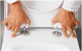 Mexen RICO Rimless, závěsná WC mísa se sedátkem + bidet, bílá, 30724000+35724800