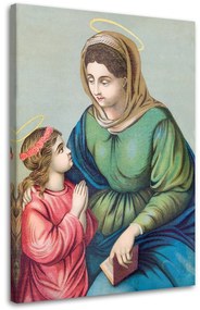 Gario Obraz na plátně Svatá Anna a malá panna Marie Rozměry: 40 x 60 cm