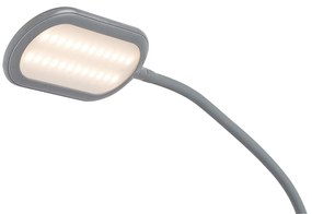 RABALUX Stojací LED lampa ADELMO, 10W, teplá-studená bílá, šedá 0074010