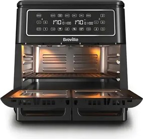 Breville VDF130X černá / Horkovzdušná fritéza / 11 l / 10 programů / 1