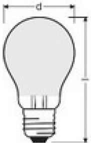 LED žárovka E27 OSRAM 7,5W (75W) teplá bílá (2700K)