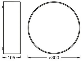 Osram - Stropní svítidlo ORBIS PARIS 1xE27/25W/230V pr. 30 cm hnědá