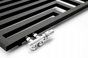 Regnis Kreon Zenit, topné těleso 1600x550 mm, 721W, černá matná, KZ160/55/LD/GL/BLACK