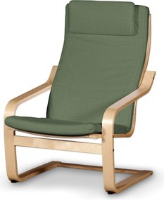 Sedák na křeslo IKEA Poäng II barva zelená látka pletený vzor
