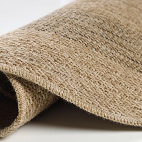 Ayyildiz, Kusový koberec Comilla 886 Black kruh, 120x120 (průměr) kruh, hnědá, chodba / předsíň