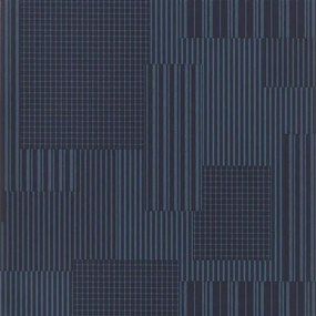 Tapeta RIVINGTON PATCHWORK - INDIGO, kolekce SIGNATURE LOFT PAPERS