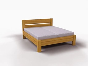 Ekointerier Tyger postel - buk jádrový Moření: č. 20 - bílá krycí, Rozměr: 140 x 200 cm