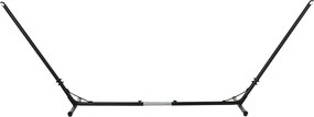 Outsunny rám houpací sítě nastavitelný stojan na houpací síť pro zahradu a pláž kov do 120 kg 308-380x108x120cm | Aosom.de