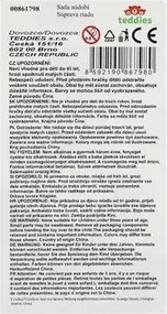 TEDDIES Čajová sada nádobí 15 ks / V kufříku / Plech / Od 3 let