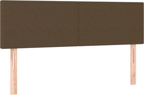 Box spring postel s matrací tmavě hnědá 140x190 cm textil 3139892