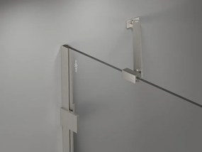 Mexen Lunar-B, sklápěcí sprchový kout levý 95 x 70 cm, 8mm čiré sklo, ocelový profil, 832-095-070-97-00-L