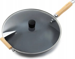 Wok Sydney s dřevěnou rukojetí 32 cm Homla