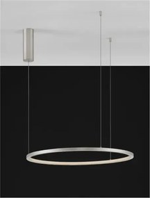 LED lustr Tarquin 60 Stříbrná