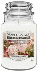 Yankee Candle vonná svíčka Classic ve skle velká Candy Cane Milkshake 538 g