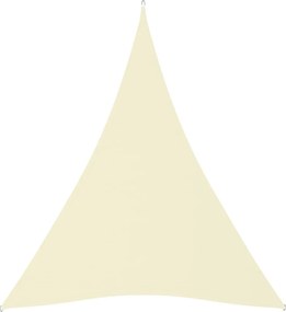 vidaXL Stínící plachta oxfordská látka trojúhelníková 5x6x6 m [135621] Barva: krémová