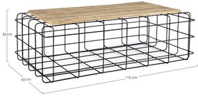BIZZOTTO konferenční stolek TRELLIS rect 0746809