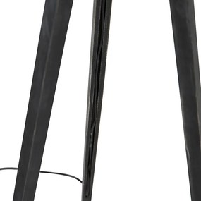 Venkovská stojací lampa stativ černá - Tripod Classic