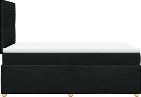 Box spring postel s matrací černá 120x190 cm textil 3291221