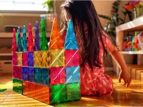 MAGNA-TILES® Magnetická stavebnice Clear Colours / 100 dílků