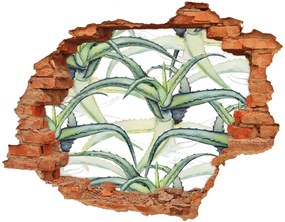 Wallmuralia Fototapeta díra na zeď 3D Aloes 90x70 cm