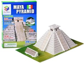 Prostorové 3D puzzle Mayské pyramidy 19ele Za2601