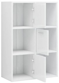 Petromila Úložná skříňka bílá vysoký lesk 60 x 29,5 x 90 cm dřevotříska
