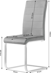 Jídelní židle – do jídelny, kuchyně, obývacího pokoje i kanceláře, tmavě šedá