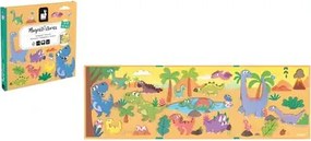 JANOD Magnetické příběhy Dinosauři / Magnetická knížka / 30 magnetický