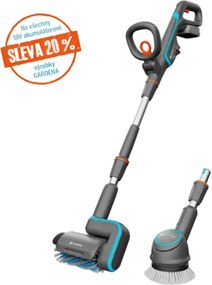 Gardena AquaBrush Universal 04/18V P4A - sada - Aku multi čistič