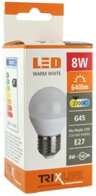 Žárovka TR LED G45 8W 2700K 640lm E27