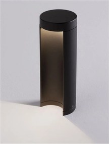 NV 9002878 Venkovní sloupkové svítidlo TIEN černý hliník a čiré sklo LED 8.5W 3000K 200-240V 55st. IP54 - NOVA LUCE