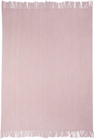 Livarno Home Žinylkový pléd, 130 x 170 cm (světle růžová)