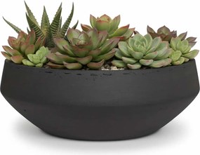 Dekorační mísa SKRELLE, vláknocement, 45x16 cm, antracit