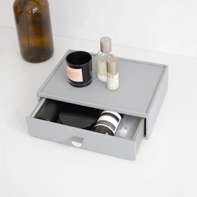 Stackers, Stolní organizér na kosmetiku Pebble Grey Makeup Organiser Drawer | šedá 74631