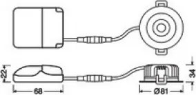 Podhledové LED svítidlo LEDVANCE SPOT AIR FIX IP65 bílé 6W 4000K CRI90 36° stmívatelné