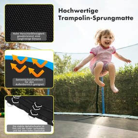 Costway Φ 366 cm PP trampolína skákací podložka